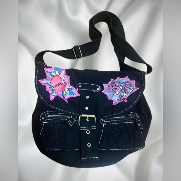 Bags | Custom Y2k Emo Scene Buckled Shoulder Or Crossbody Bag | Poshmark